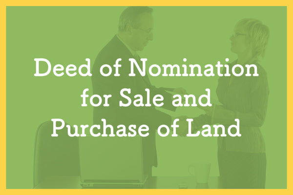 Deed of Nomination for Sale and Purchase of Land - ICC